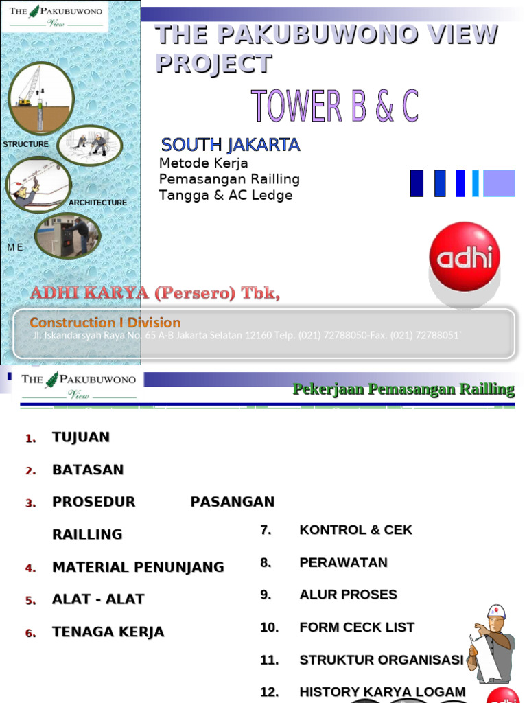 Metode Kerja Railling Tangga & Ac Ledge | PDF