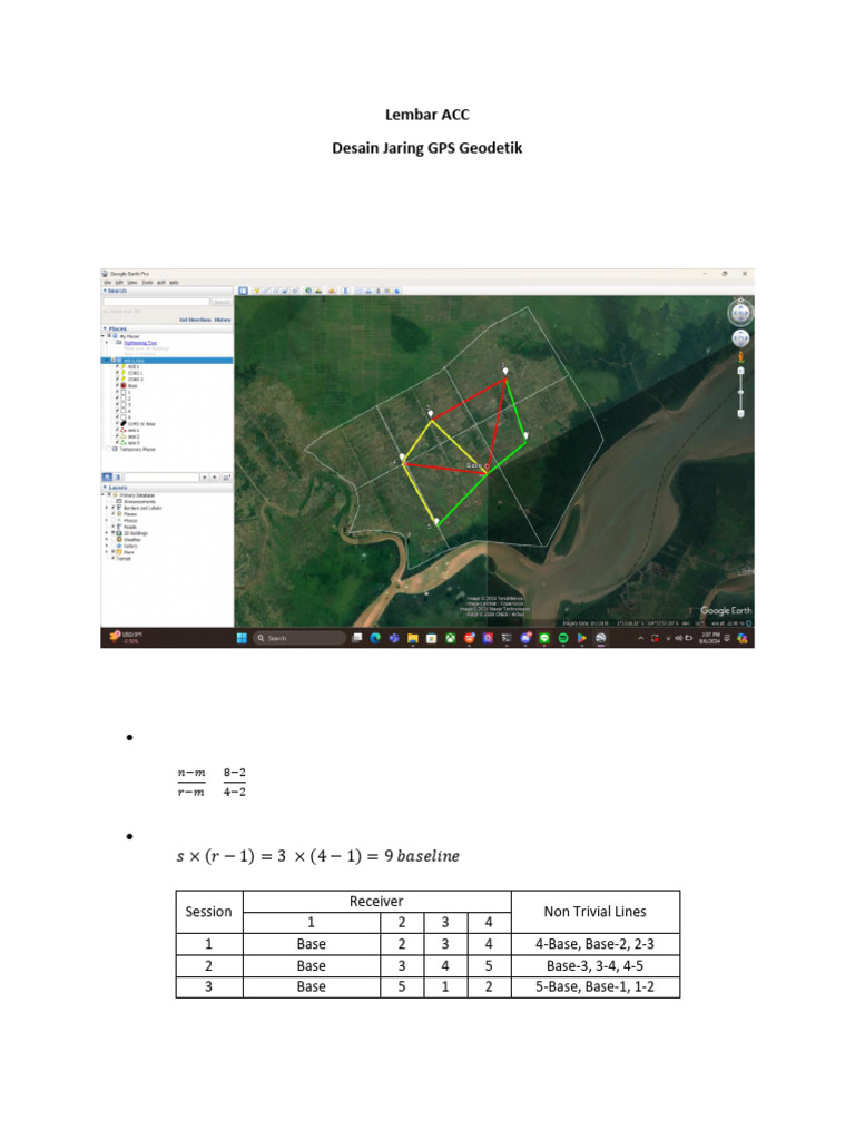 01 - 117220034 - Muammar Hilmy - Tugas 2 Desain Jaring Pengukuran GNSS | PDF