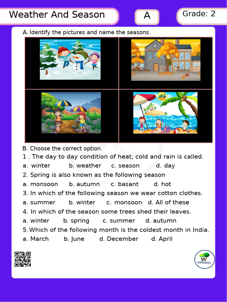 Weather and Seasons for Grade 2 | PDF | Monsoon | Earth Sciences