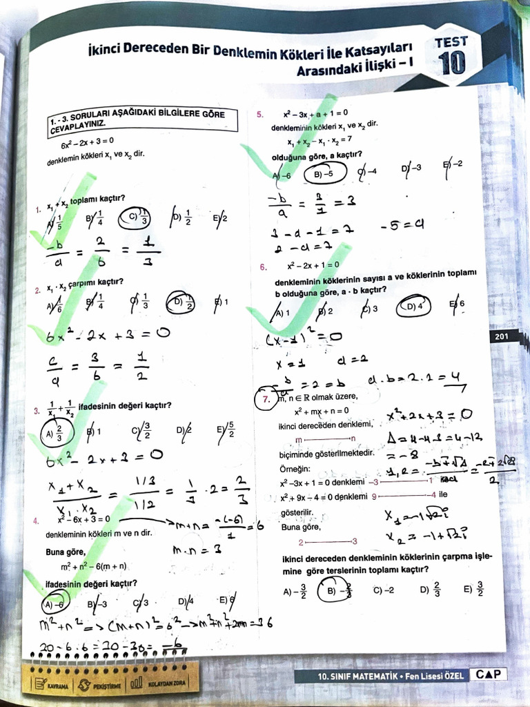 Dereceden Denklemler 6 | PDF