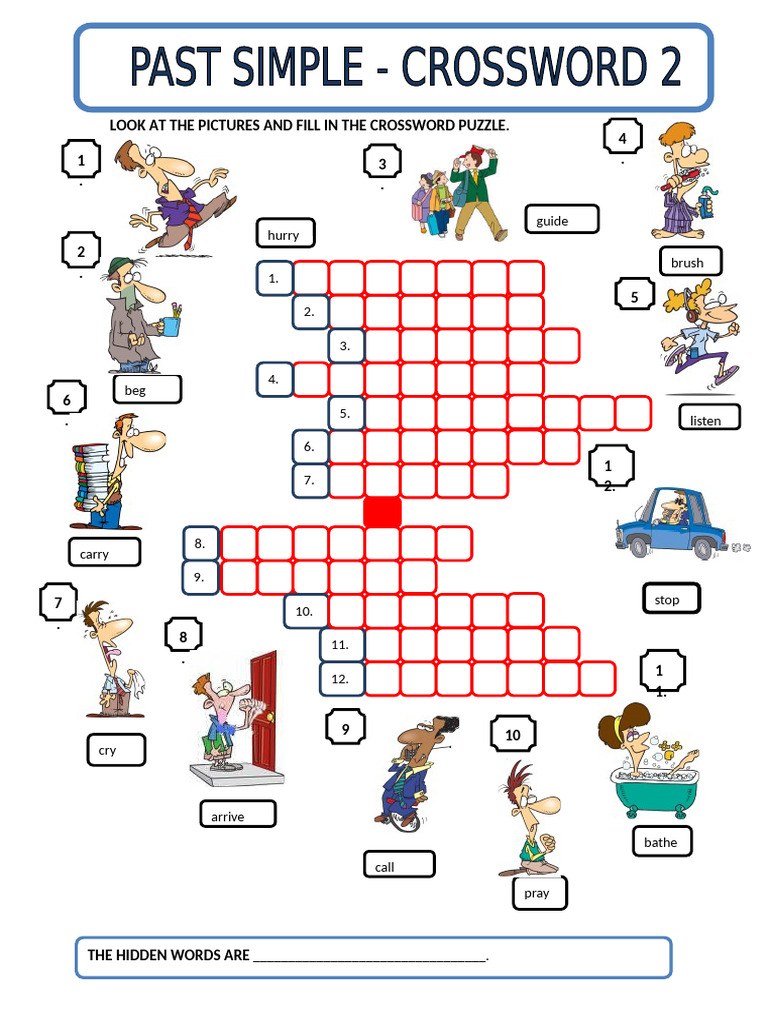 Past Simple Crossword Puzzle | PDF