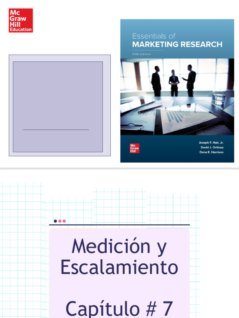 Capítulo 7 - Técnicas de Medición y Escalamiento | PDF | Nivel de medida | Validez (Estadísticas)