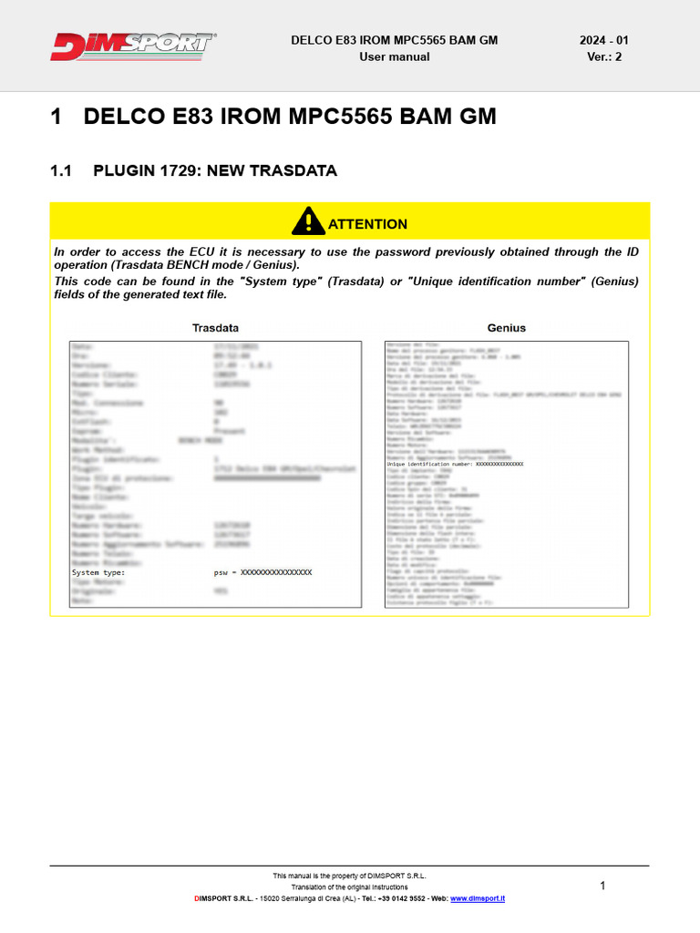 ECUTools-Vietnam-Pinout-Dimsport-Open-Mode-Delco-E83-BAM-Buick-Chevrolet-Holden-Opel | PDF ...