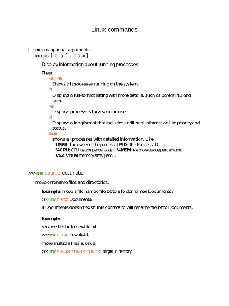 Linux Commands | PDF