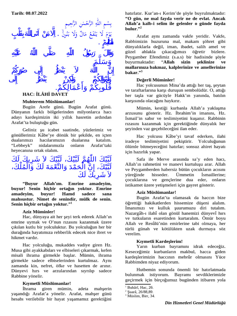 Hac Lahi Davet | PDF