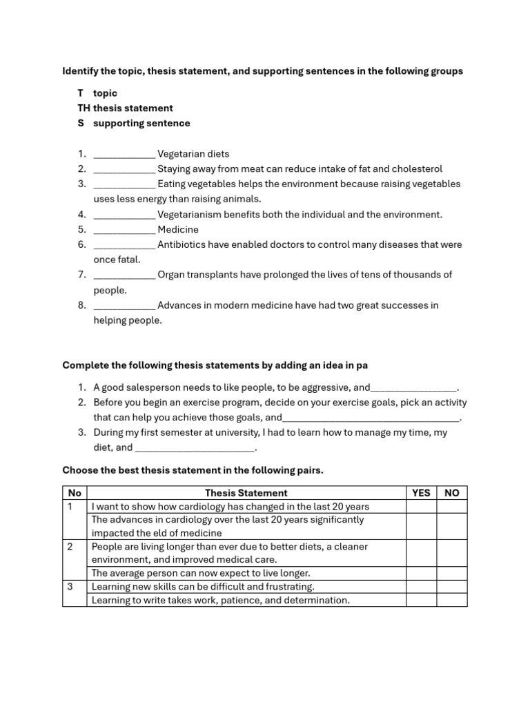 Thesis Statement 14 April | PDF