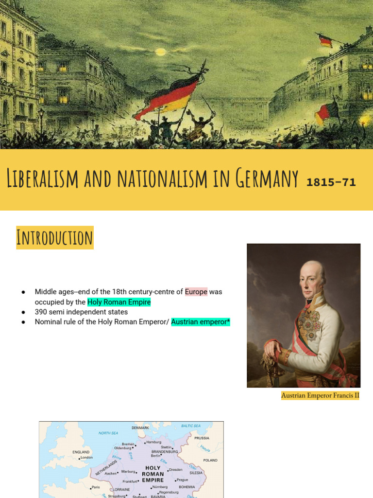 Liberalism and Nationalism in Germany 1815-71 | PDF | Kingdom Of ...