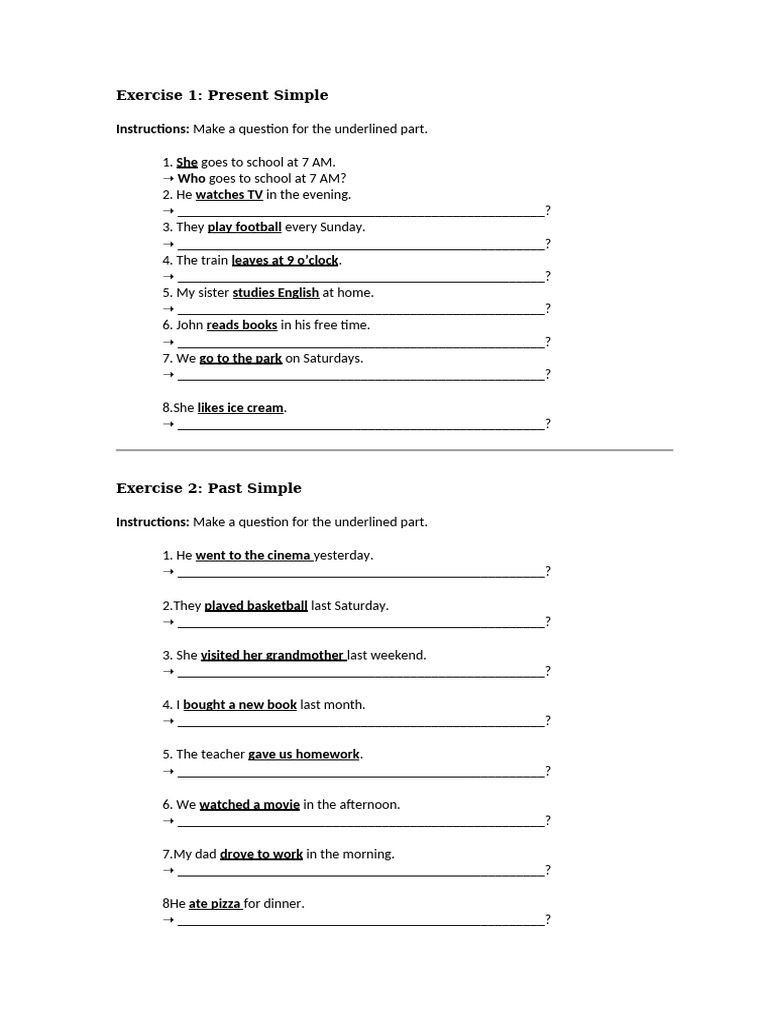 Making Questions 1 | PDF