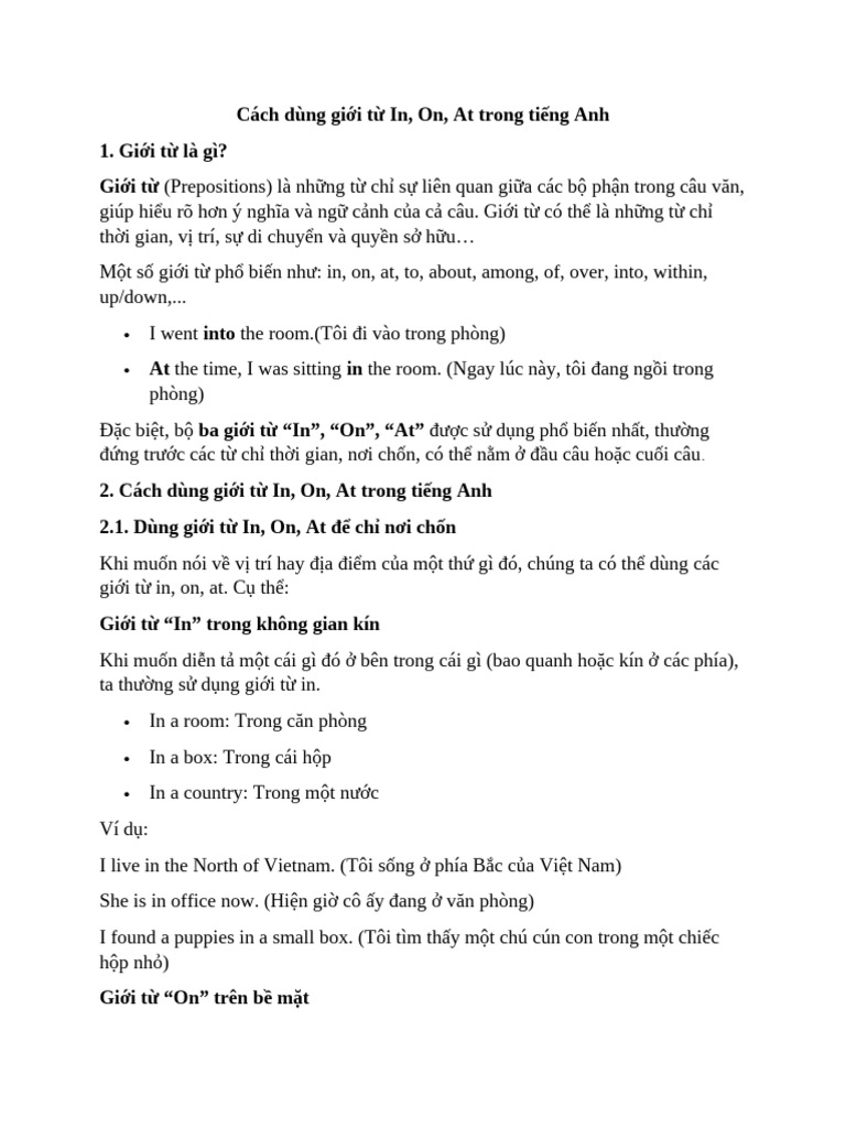 Cách Dùng Gi I T in | PDF