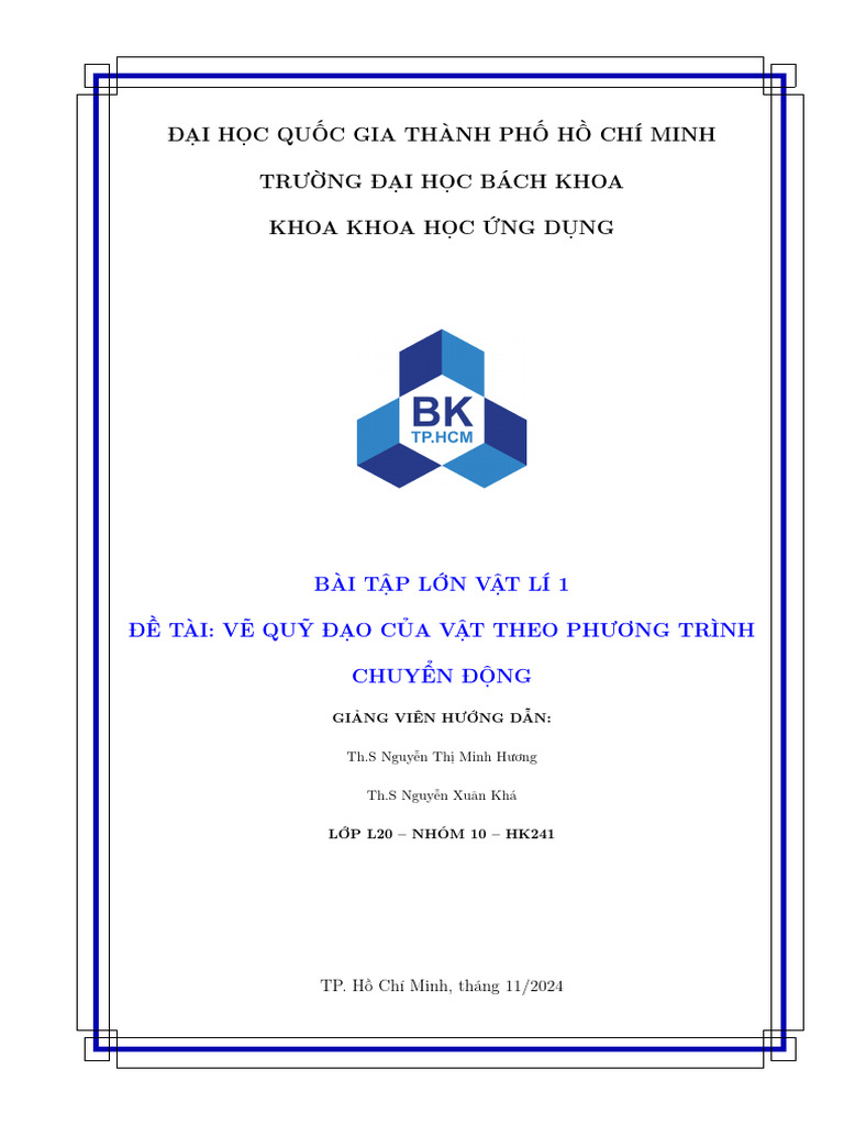 Báo Cáo BTL VL1 | PDF