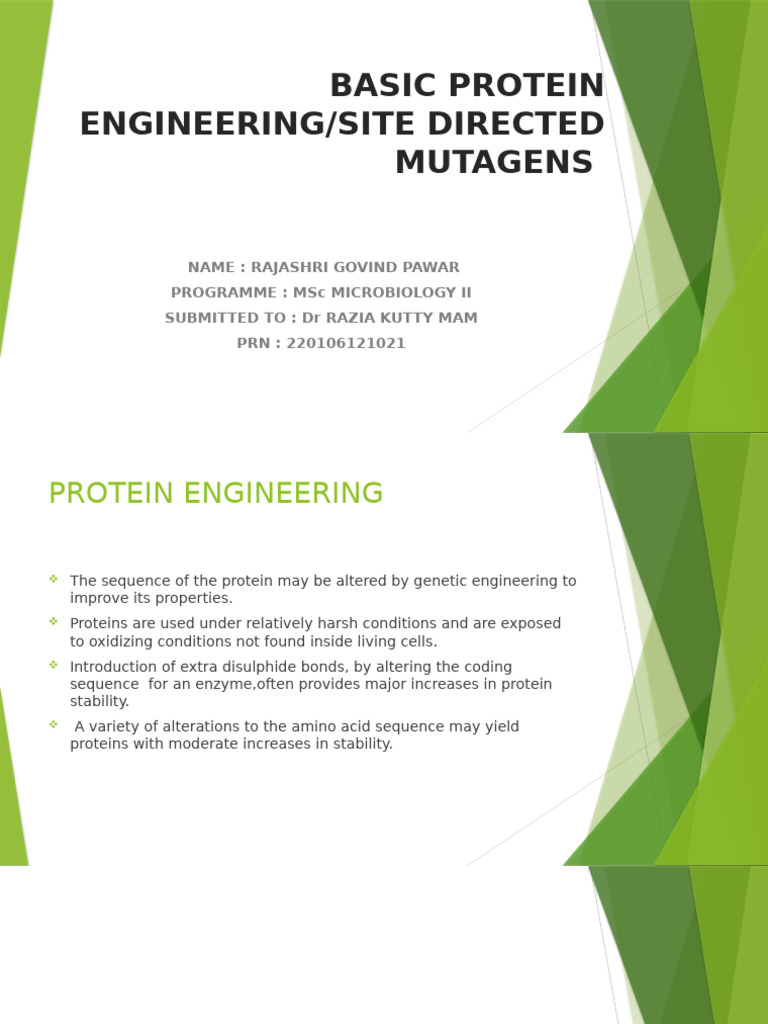 Protein Engineering And Stability Enhancements Pdf