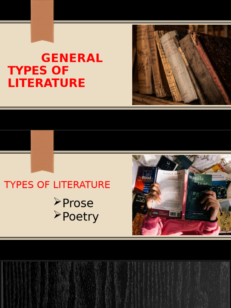 Types of Literature: Prose and Poetry | PDF | Poetry | Narrative