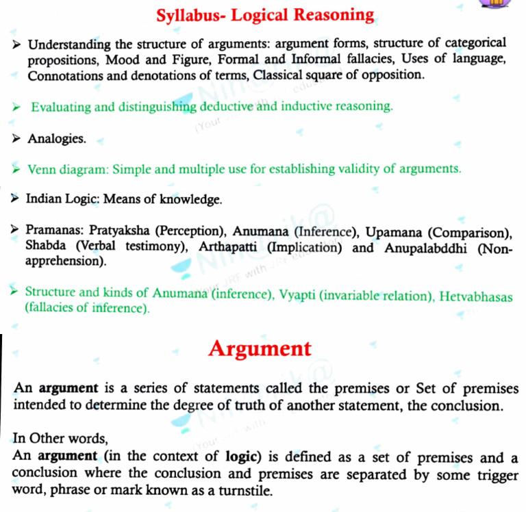 Logical Reasoning Notes | PDF