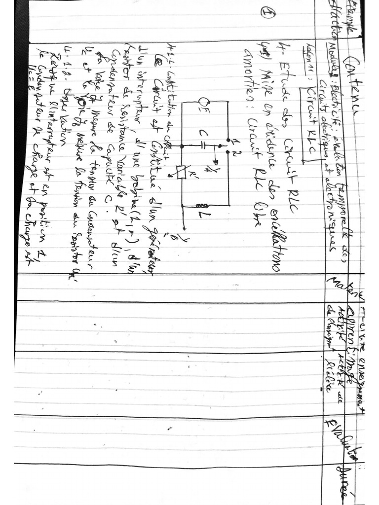 Cours de Terminale Sur Les Circuits RLC | PDF