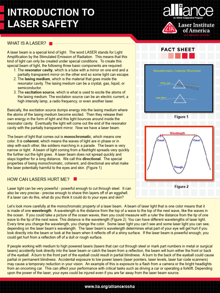 OSHA Laser Safety Guidelines | PDF | Laser | Light