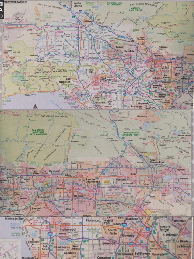 Los Angeles Road Map | PDF