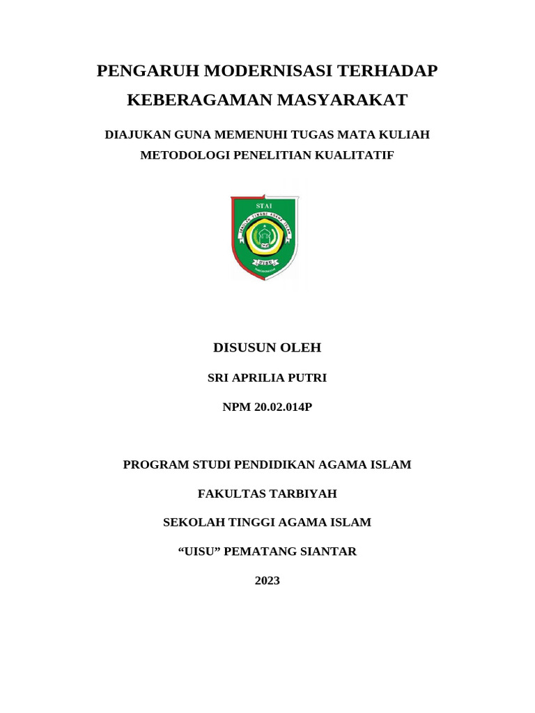 Proposal Kualitatif | PDF