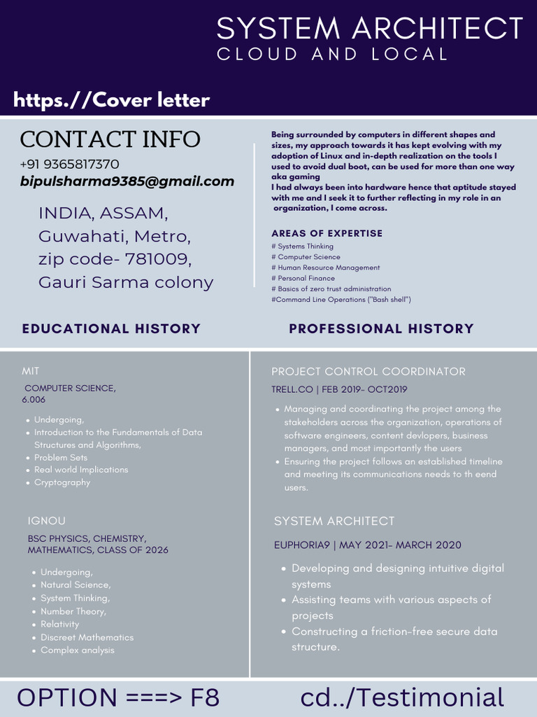 Curriculum - Vitae of Bipul Sharma | PDF | Computer Science | Computing