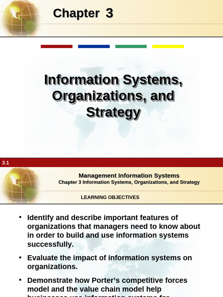 ch03 Information Systems, Organizations, and Strategy | PDF | Strategic Management | Competitive ...