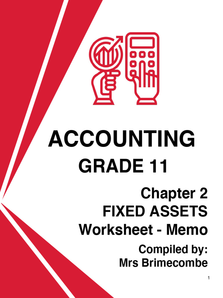 Accounting GR 11 Worksheet Memo Fixed Assets Chapter 2 Final | PDF ...