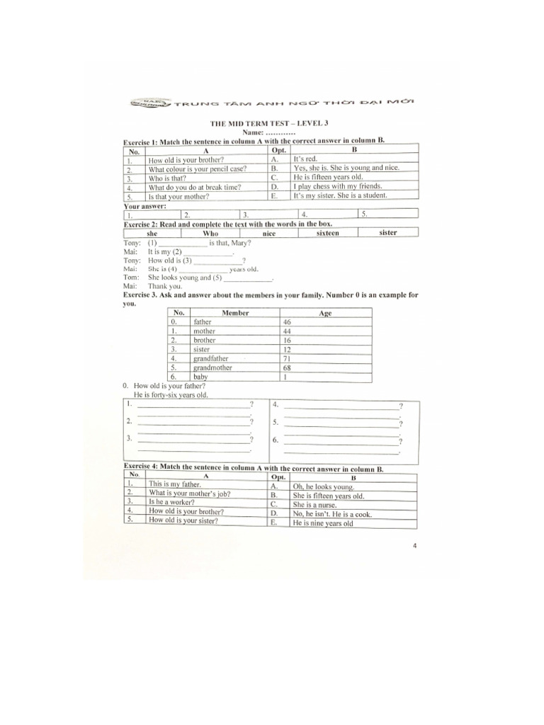 S A Mid Test | PDF