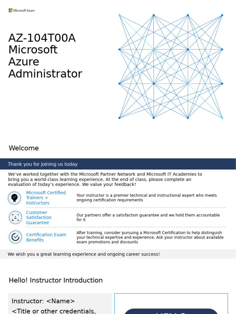 Azure Administrator Training Overview | PDF
