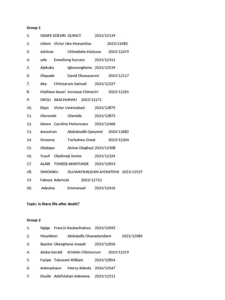 GROUP Work GST 212 Engineering-1 | PDF