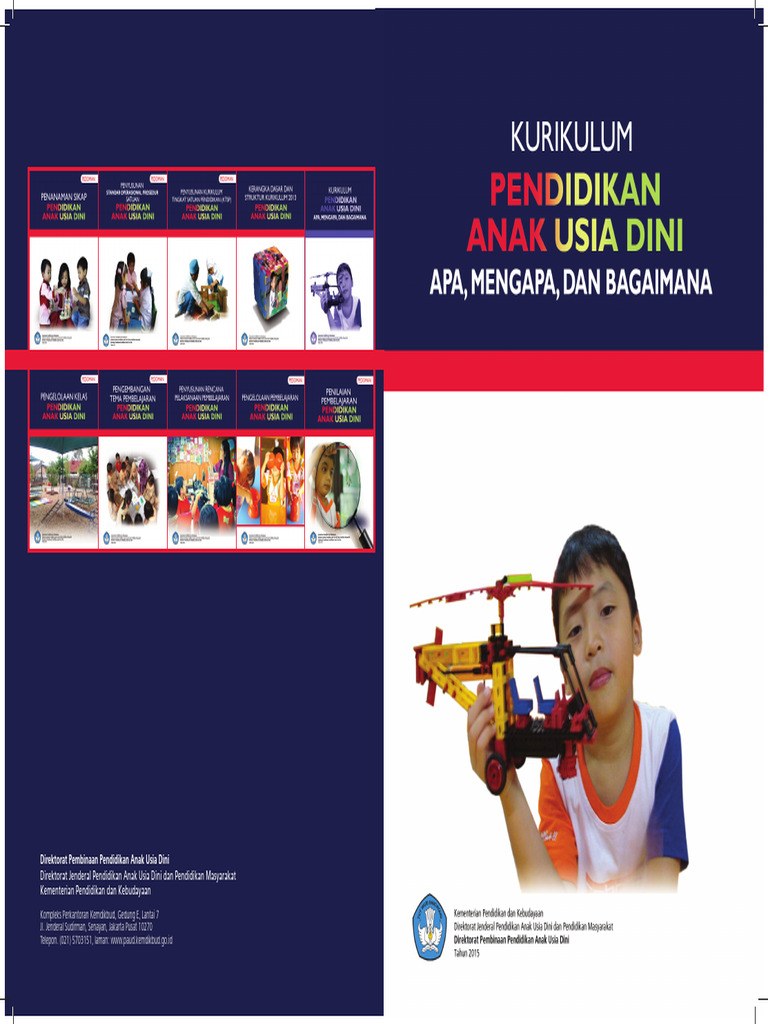 Cover Pedoman iMPLEMENTASI Kurikulum PAUD-ok | PDF