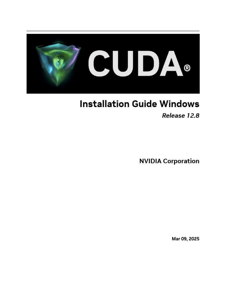 CUDA Installation Guide Windows | PDF | Graphics Processing Unit | Installation (Computer Programs)