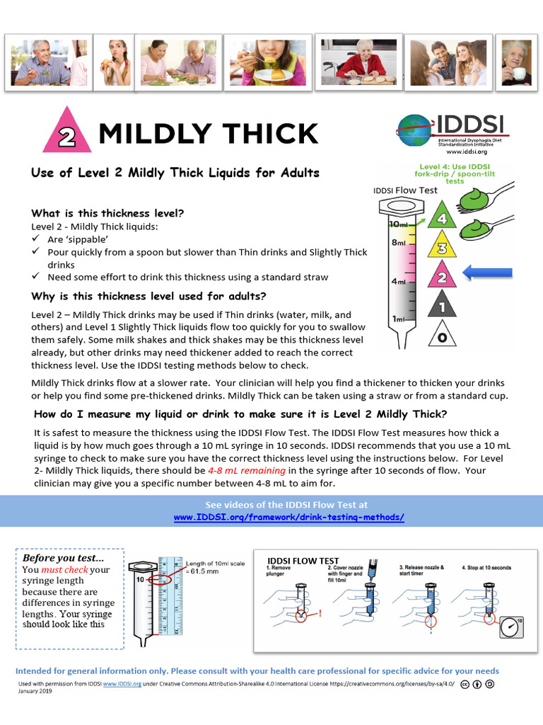 Level 2 Mildly Thick Liquids Guide | PDF