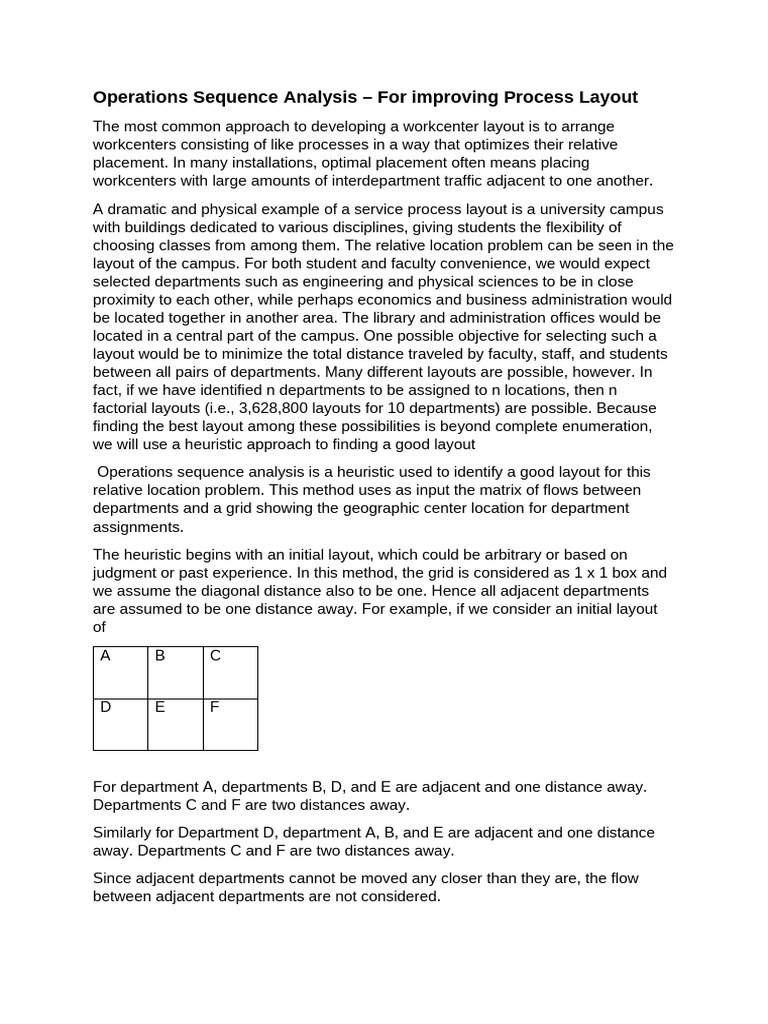 Operations Sequence Analysis | PDF | Applied Mathematics