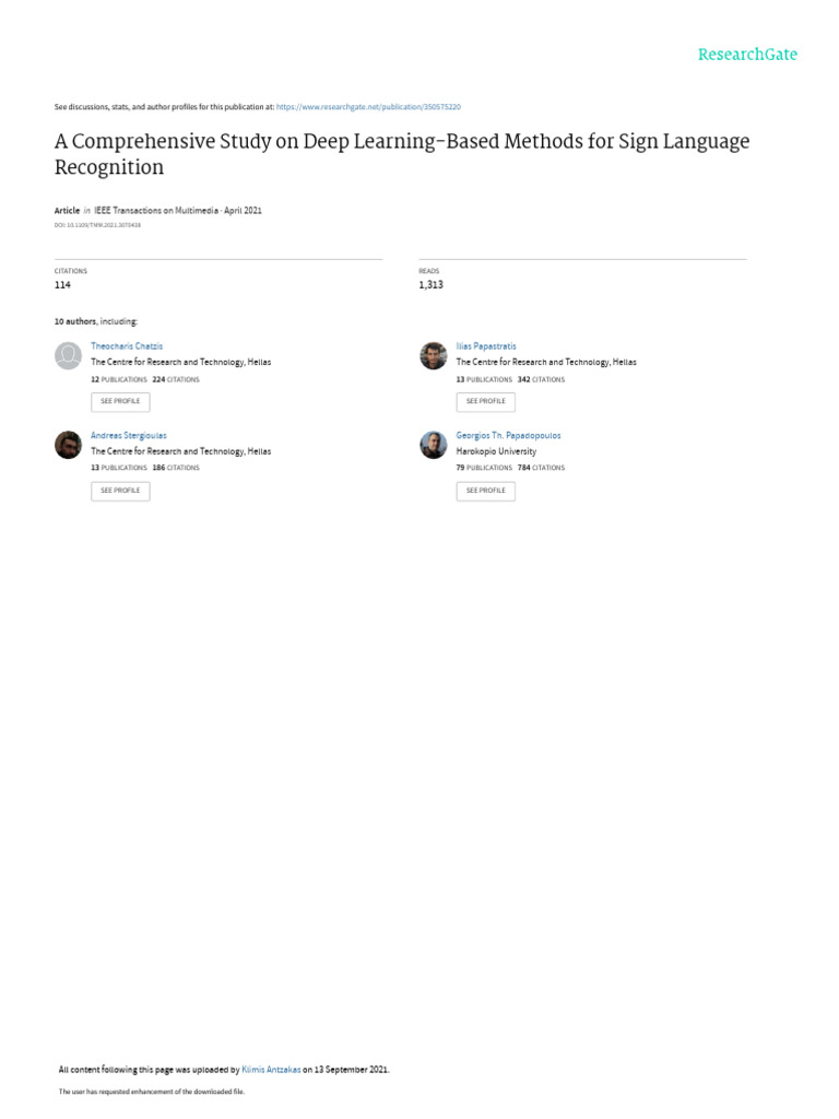 A_Comprehensive_Study_on_Sign_Language_Recognition | PDF | Deep Learning | Word