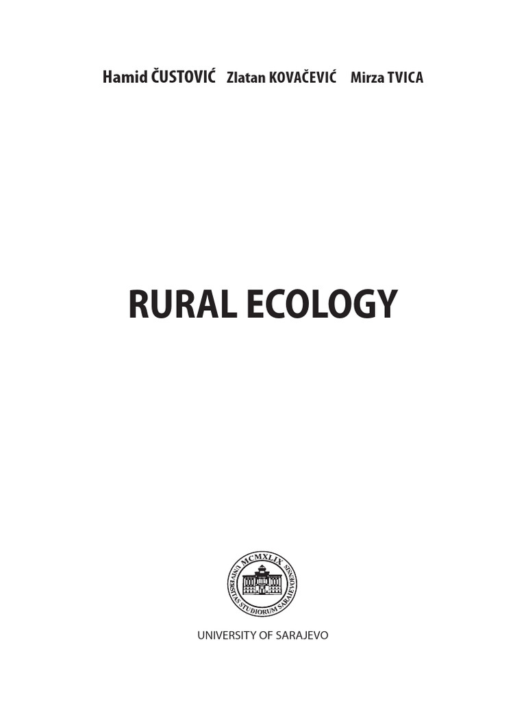 Rural Ecology - Final-Libre | PDF | Ecosystem | Sustainability