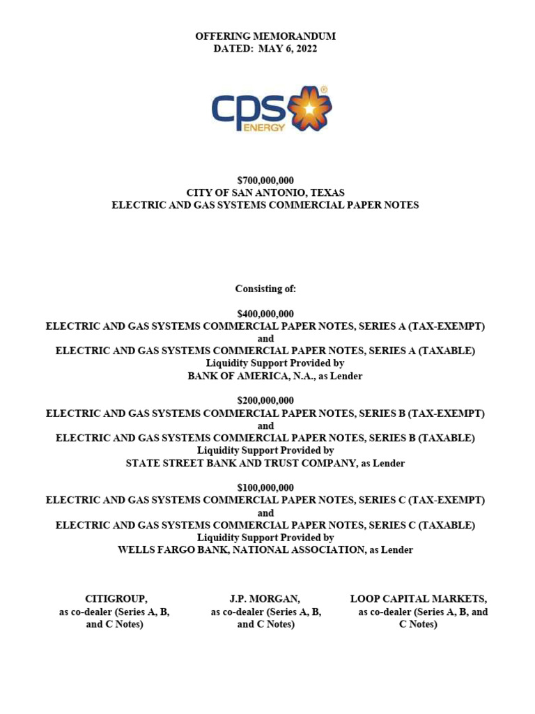 CPS Offering Memorandum CPextSerB and C - Final | PDF