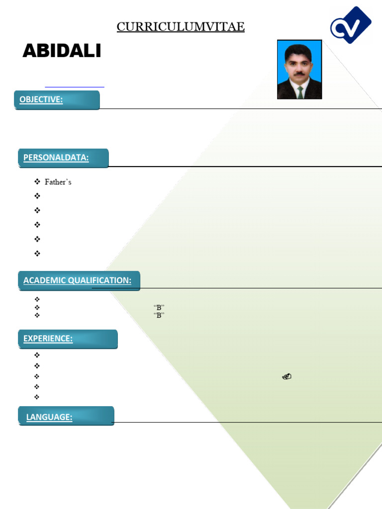 Abid Sindhi CV | PDF