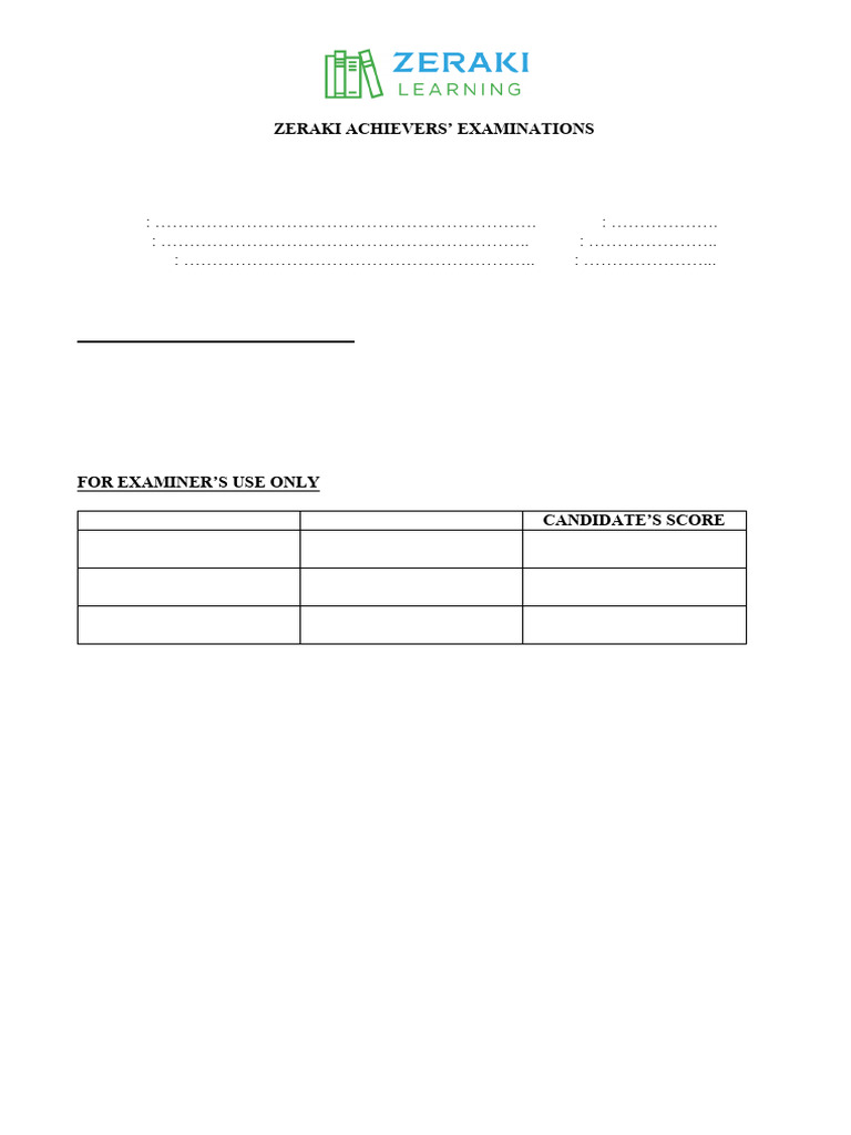 Physics Form 3 Paper 3 - Question Paper | PDF