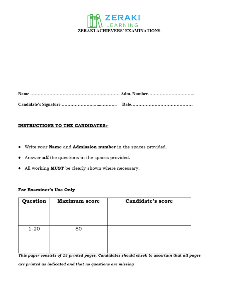 Chemistry Form 2 - - Question Paper | PDF | Chemical Elements | Ion