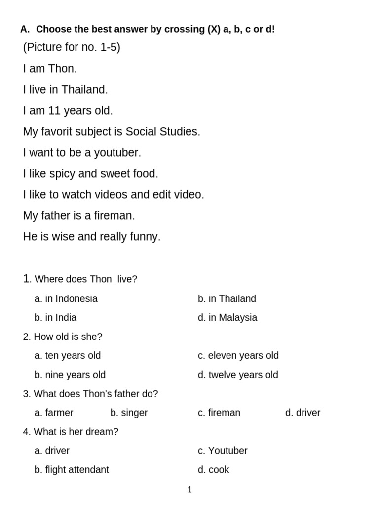 5th Grade - English PTS222 | PDF