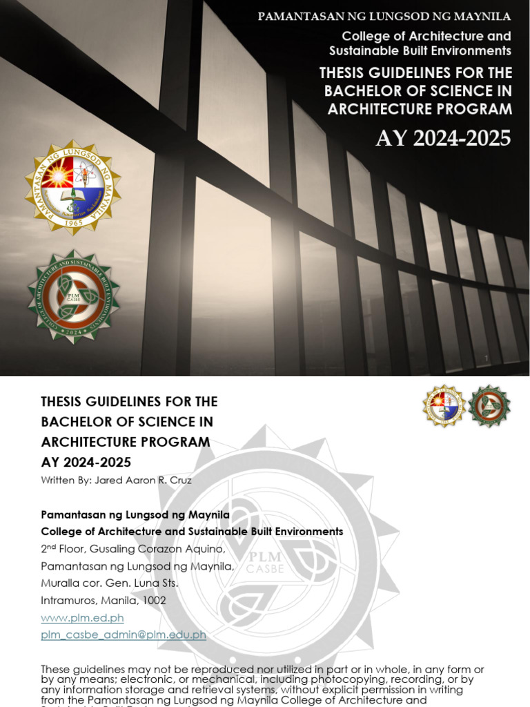 CASBE Thesis Guidelines AY 24 25 | PDF | Methodology | Data