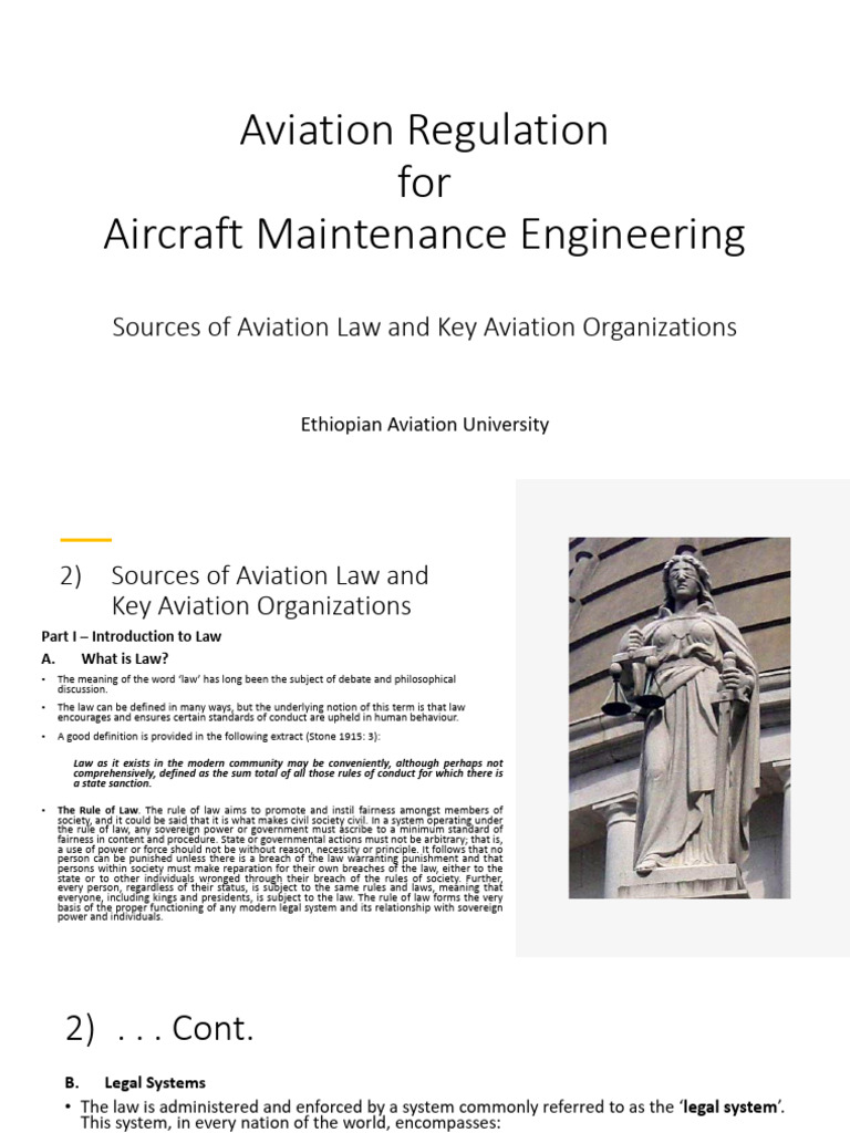 Sources of Aviation Law and Key Activities | PDF | International Law ...