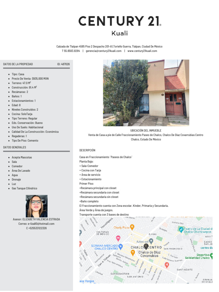 (487026) Chalco de Daz Covarrubias Centro | PDF