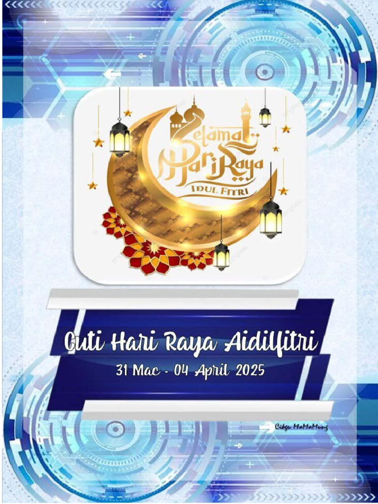 CUTI HARI RAYA AIDILFITRI | PDF