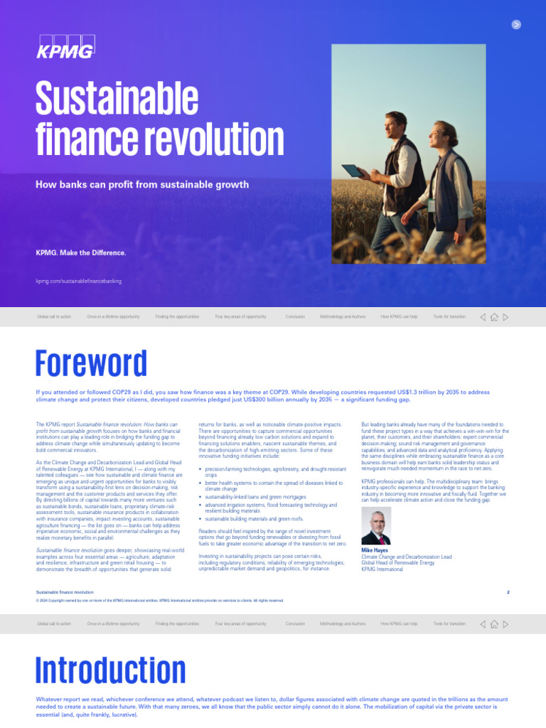 KPMG Sustainable Finance Revolution - Feb 2025 | PDF | Sustainability ...