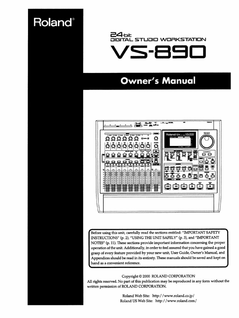 Roland Vs 890 | PDF