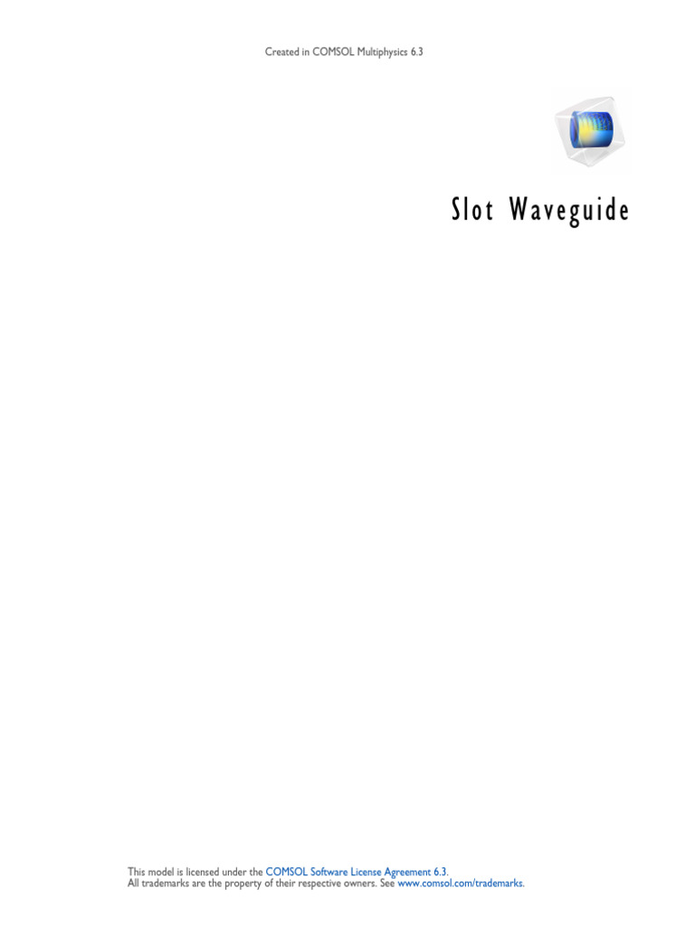 models.woptics.slot_waveguide | PDF | Waveguide | Optics