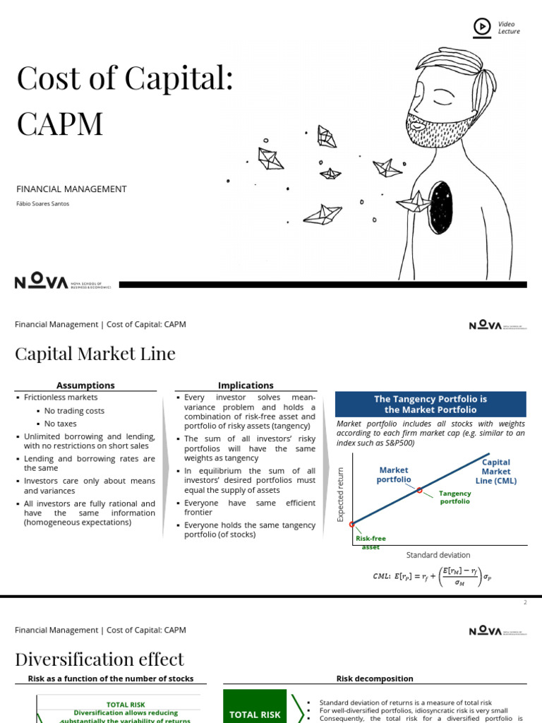 FM - 05 Cost of Capital - CAPM - Printout | PDF | Capital Asset Pricing ...