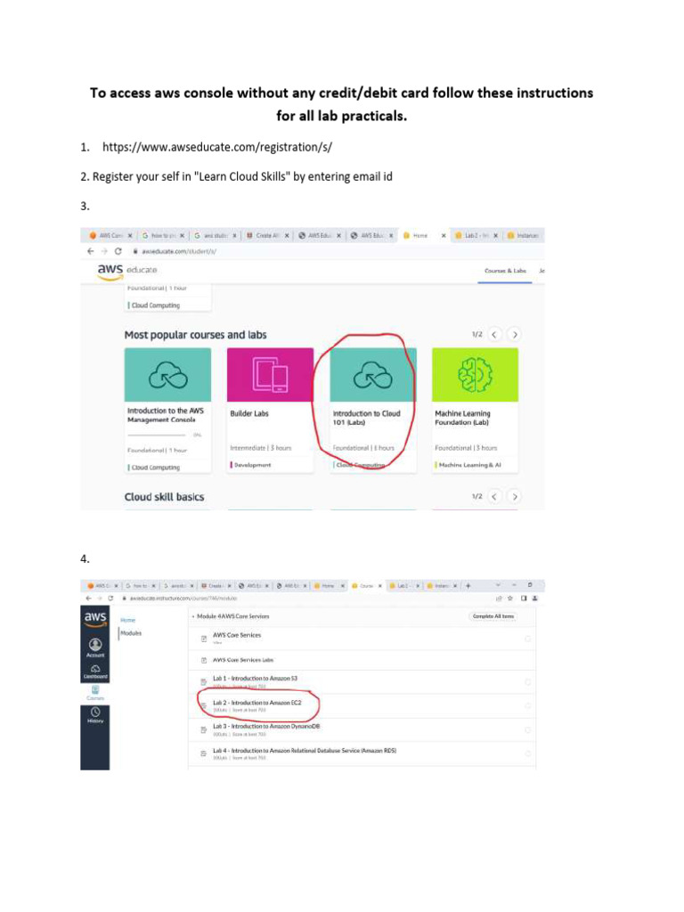 Cloud Computing EC2 Without Card | PDF