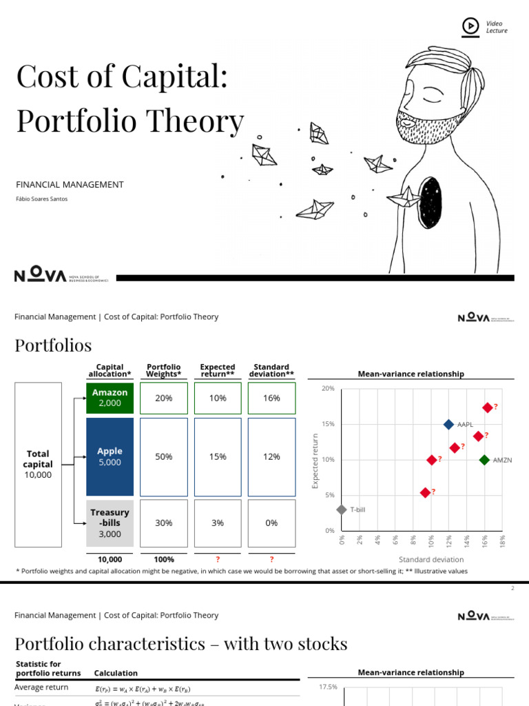 FM - 05 Cost of Capital - Portfolio Theory - Printout | PDF | Modern ...