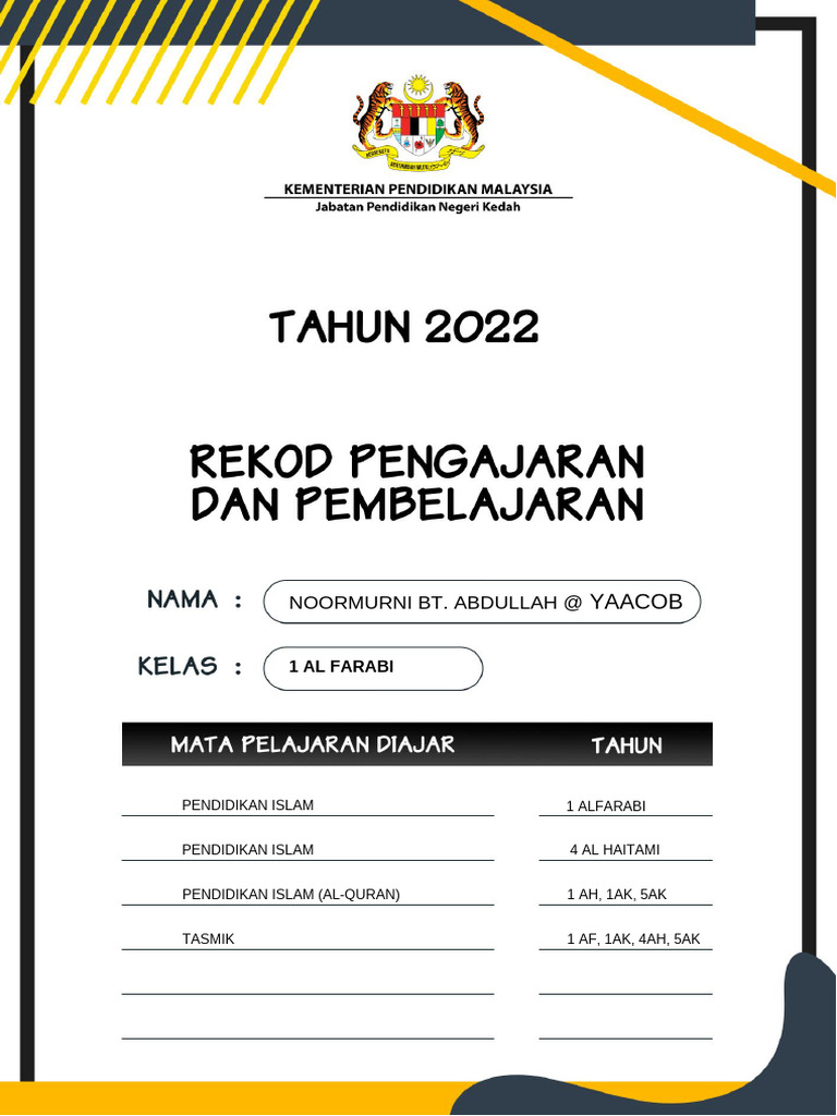 Kulit Fail RPH 2025 | PDF