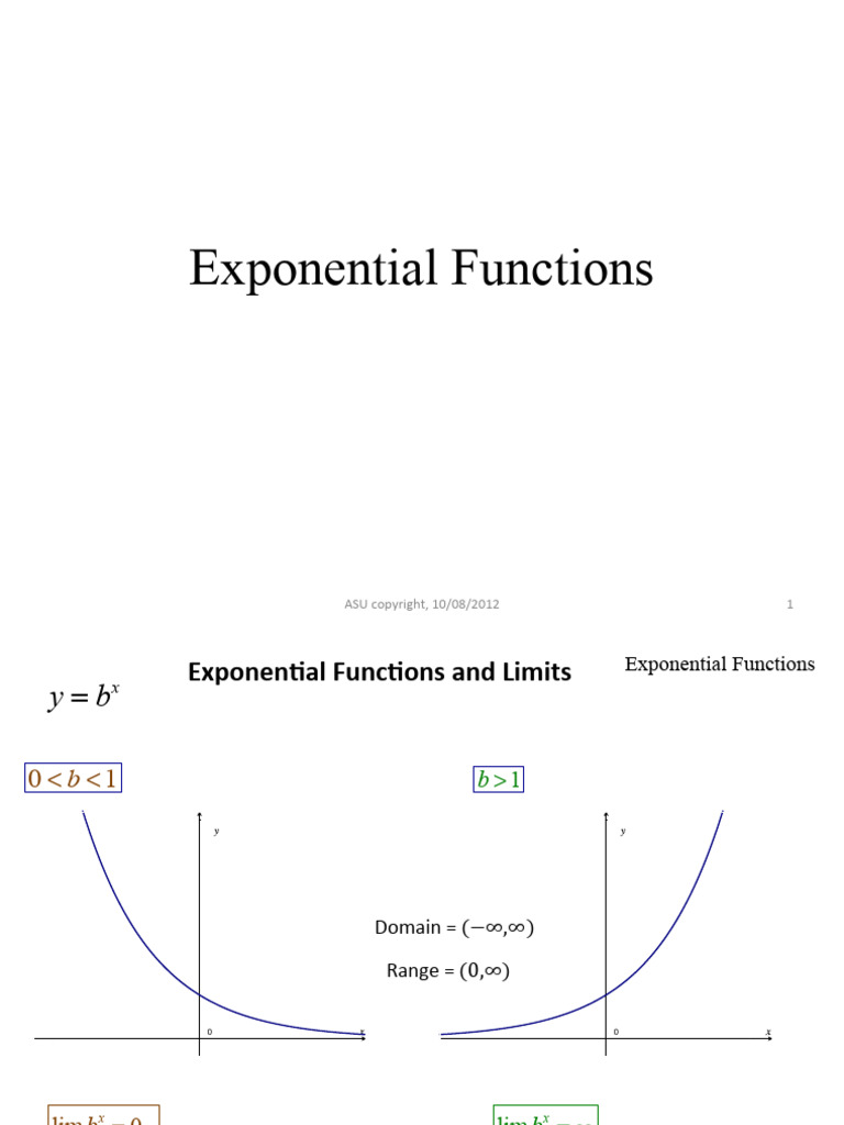 3 - 1 Exponential Functions Part Two | PDF | Combinatorics ...